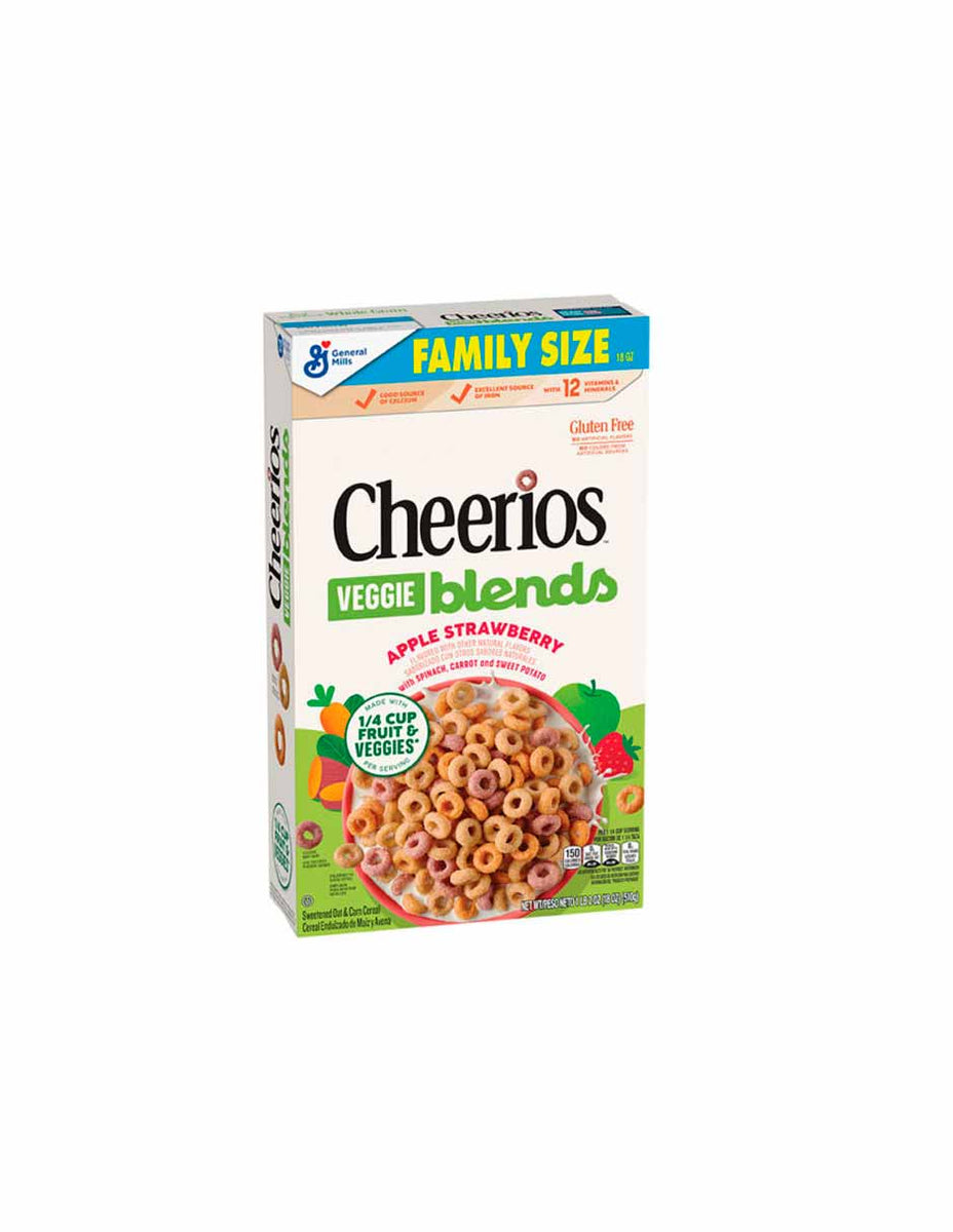 Cereal Cheerios Veggie Blends Manzana Fresa 510gr – Dulce Alcance