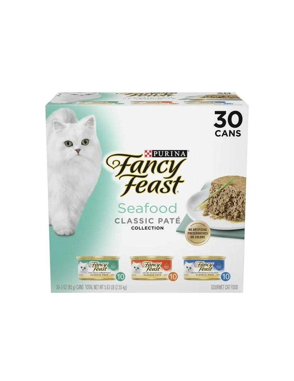 Comida Húmeda Gato Purina Fancy Feast Mariscos 30 pz – Dulce Alcance
