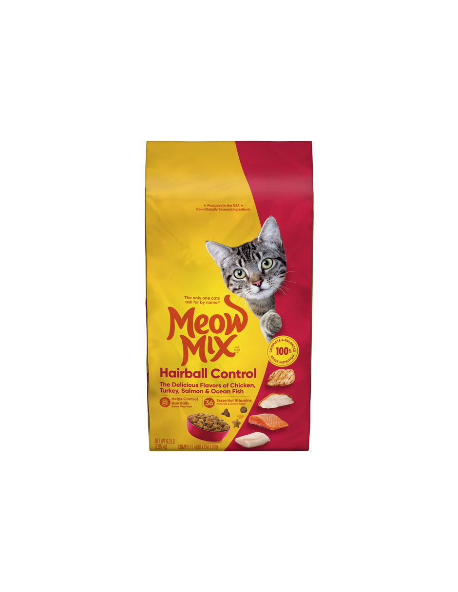 Alimento Seco para Gatos Meow Mix Hairball Control 2.85kg – Dulce Alcance
