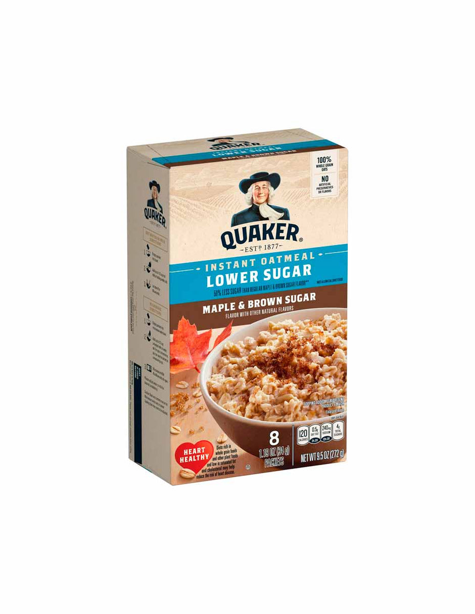 Quaker avena instantánea reducida en azúcar Maple 8 unidades – Dulce ...