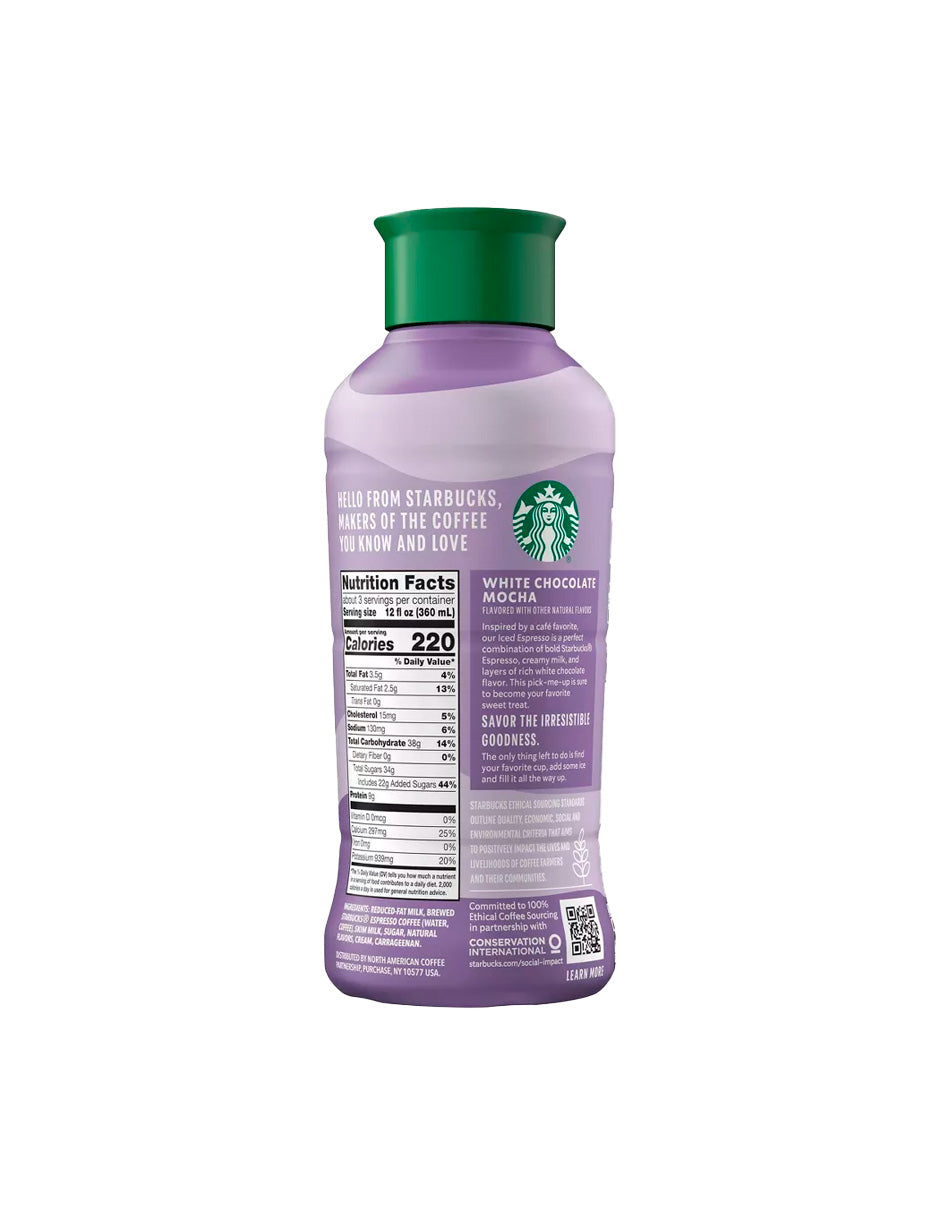 Starbucks iced espresso chocolate blanco mocha 1.18 litros – Dulce Alcance
